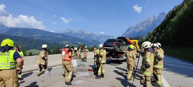 Unfall mit acht Fahrzeugen in Salzburger Tunnel