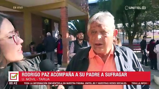 El candidato Rodrigo Paz acompañó a su padre Jaime Paz Zamora a ...