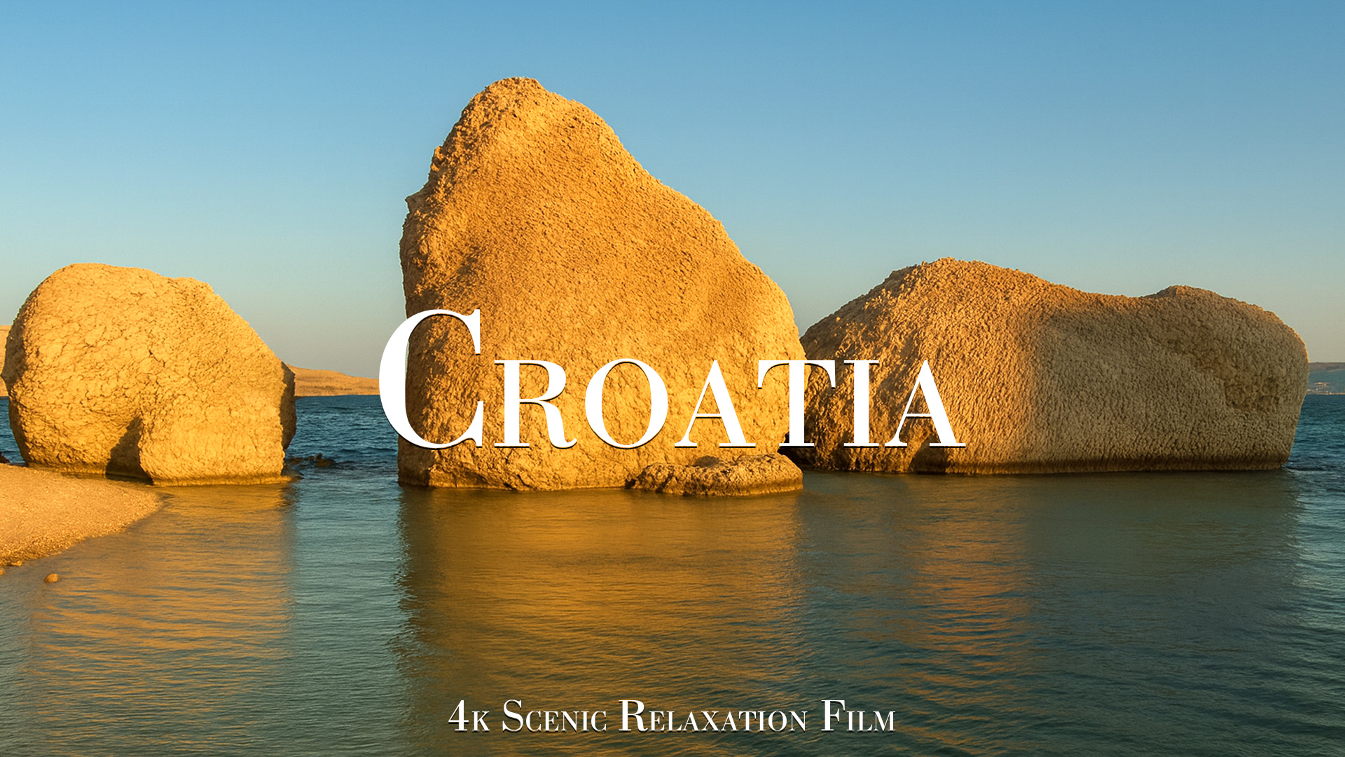 Pag e Korčula vistas do alto: beleza da Croácia em 4K