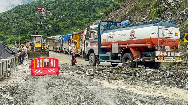 Heavy rain causes flash floods, landslides in Himachal's Mandi
