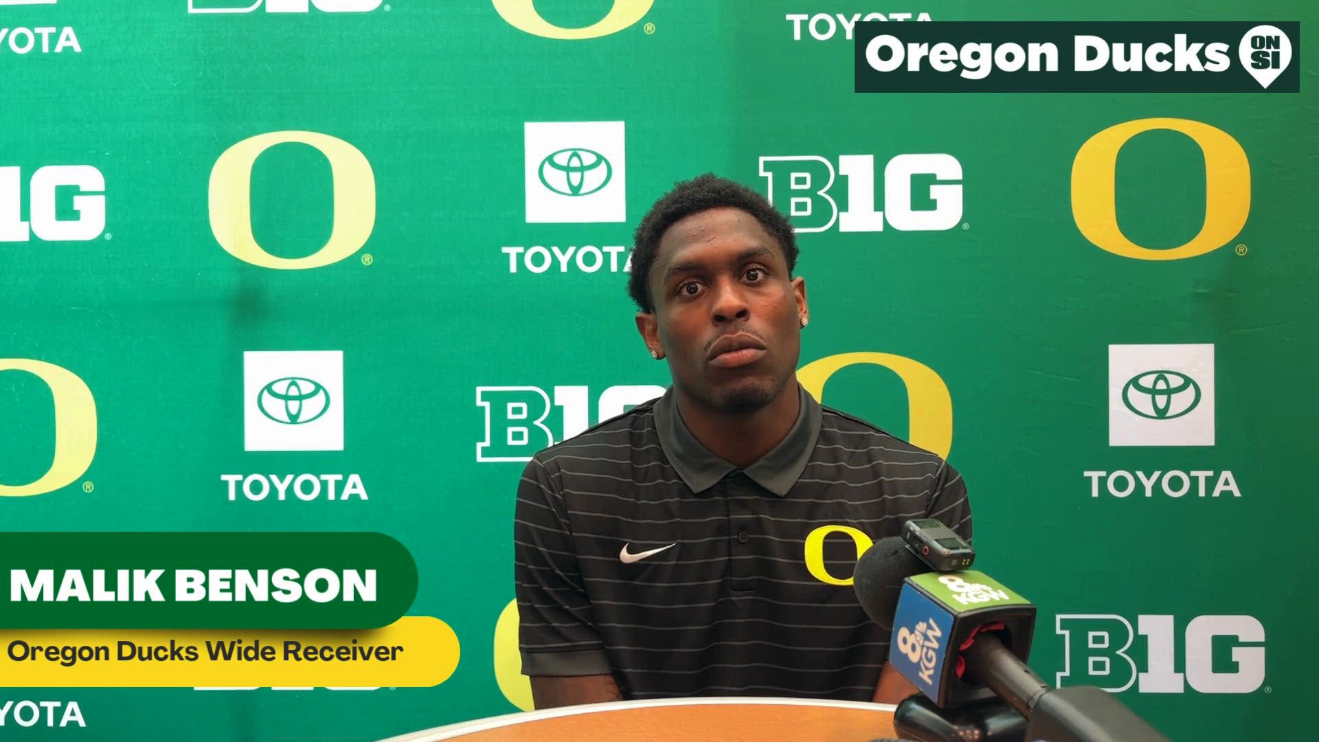 Oregon Ducks Wide Receiver Malik Benson discusses how the Ducks compare ...