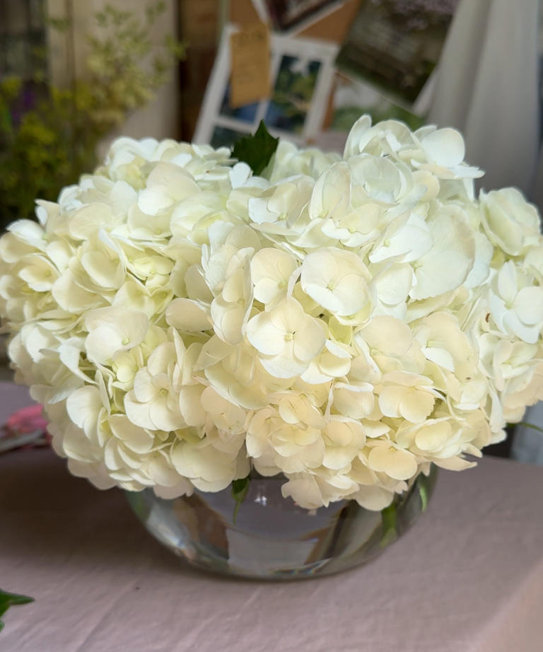 How to make a hydrangea table arrangement – it's so chic and simple