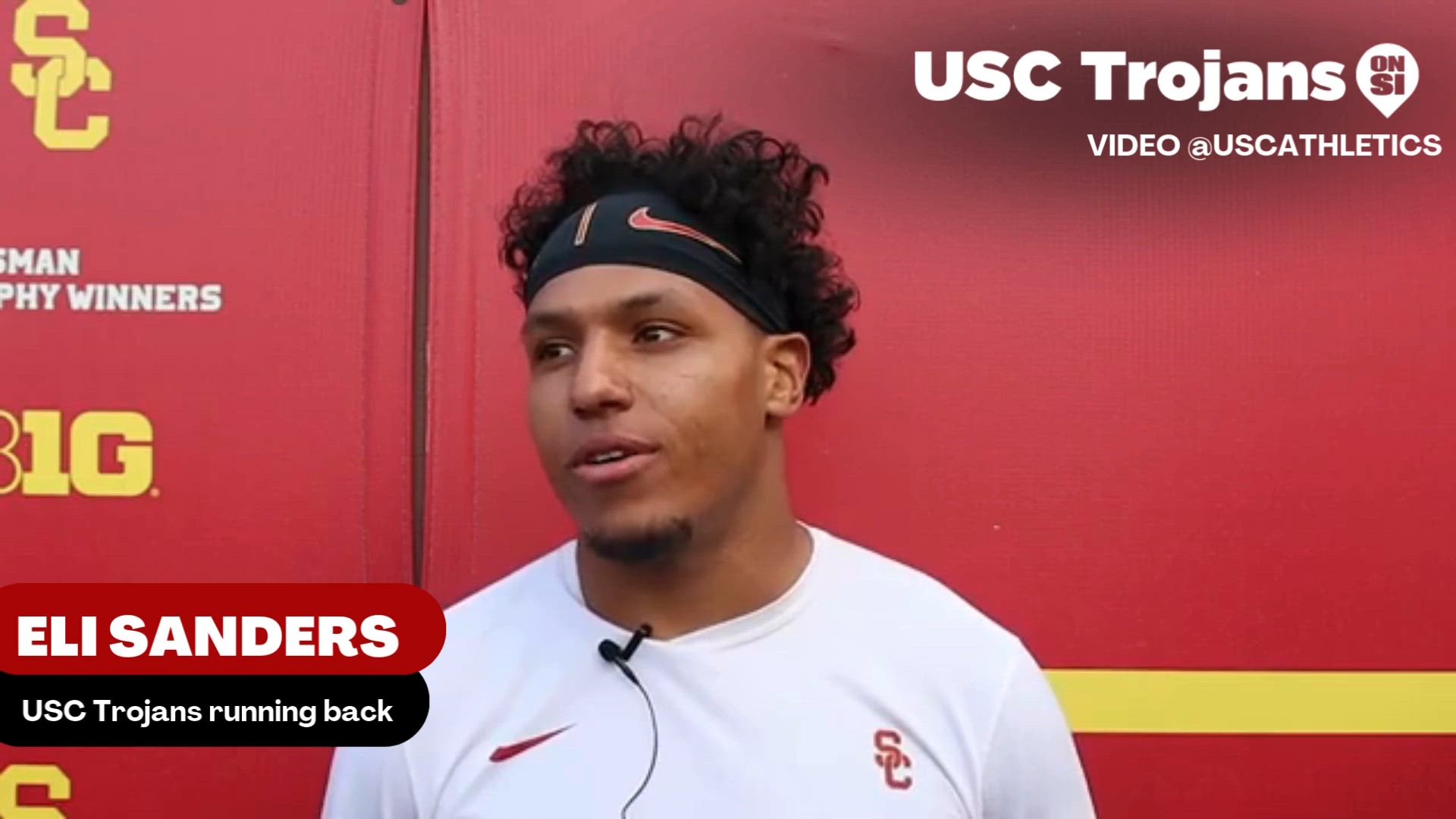 USC Trojans running back Eli Sanders discusses the competitive mindset ...