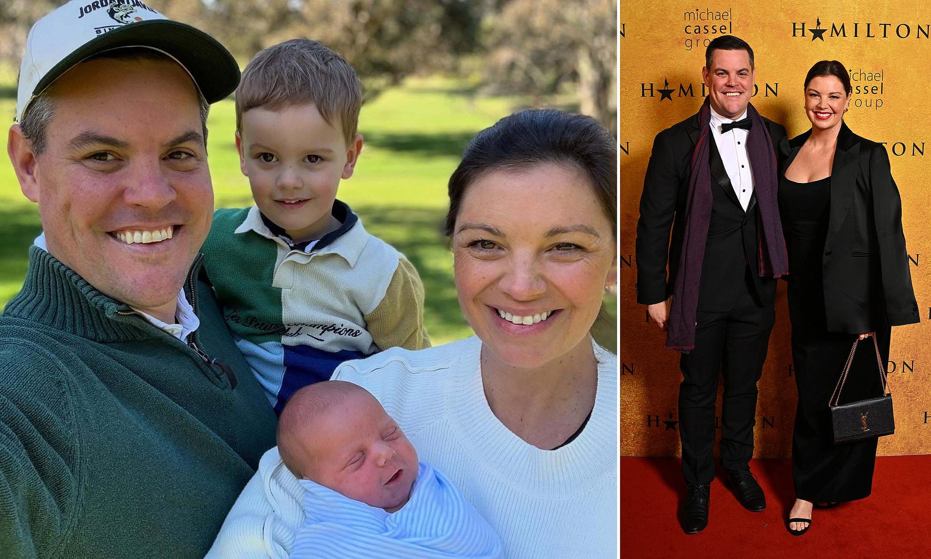 TV star Yvonne Sampson reveals her baby joy as she and husband Chris O'Keefe reveal son's name