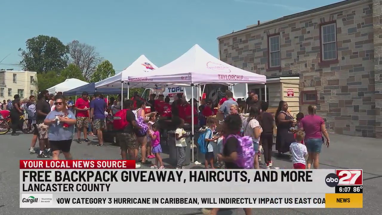 Free backpack giveaway, haircuts, and more in Lancaster County