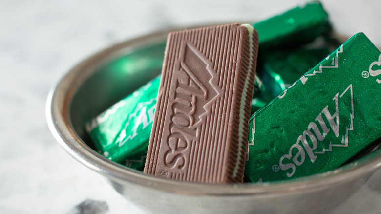 What You Probably Never Noticed About The Andes Mints They Give You At ...