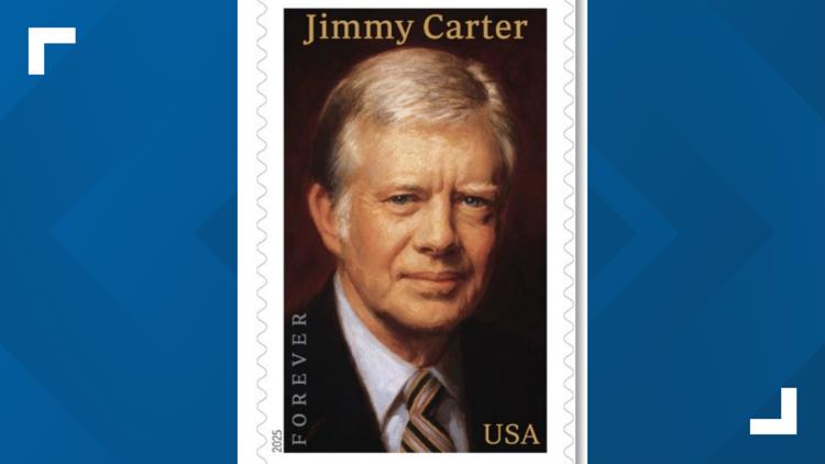 USPS unveils Forever stamp honoring late President Jimmy Carter's 101st ...