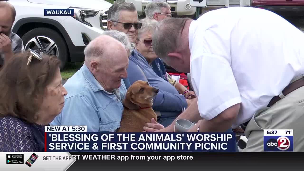 Pet owners in Winnebago County get their animal companions blessed at ...