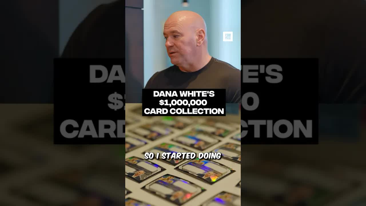 dana white shows his million dollar card collection