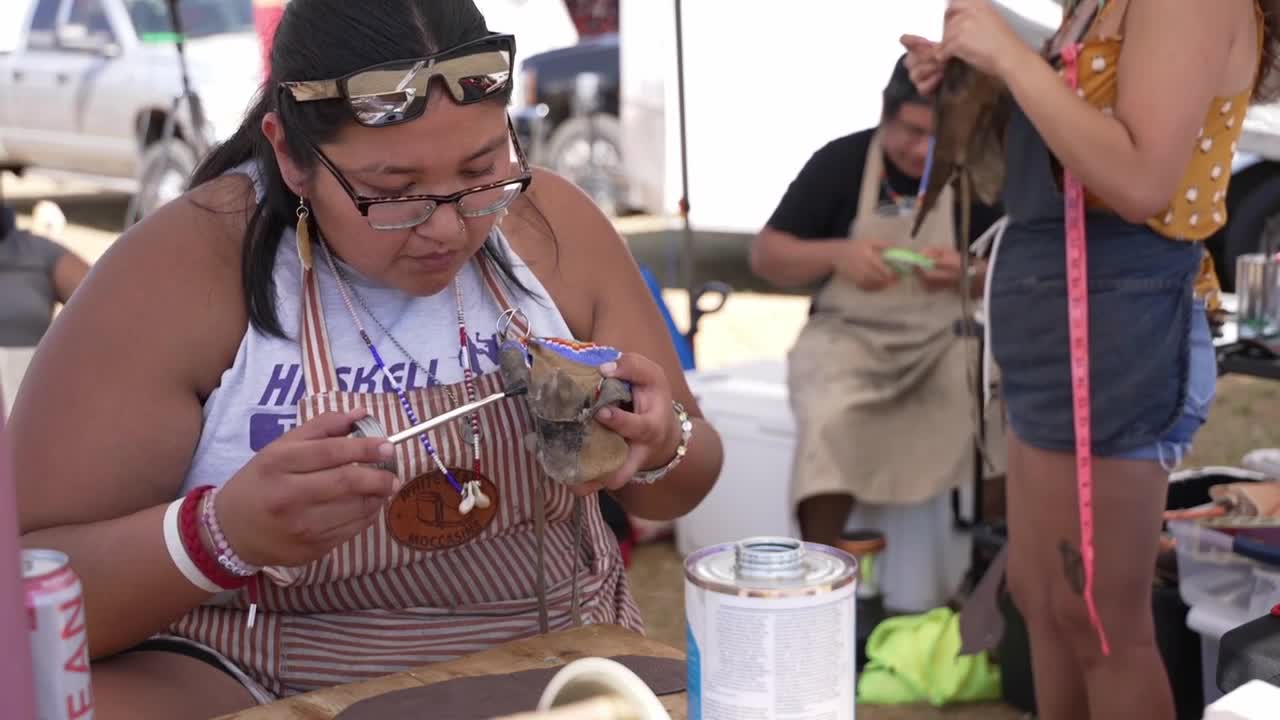 Montana moccasin repair service helps keep powwow dancers on their feet