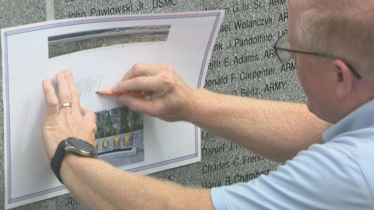 Nearly 50 Veterans Added to Amherst’s Memorial Wall at Annual Dedication Ceremony