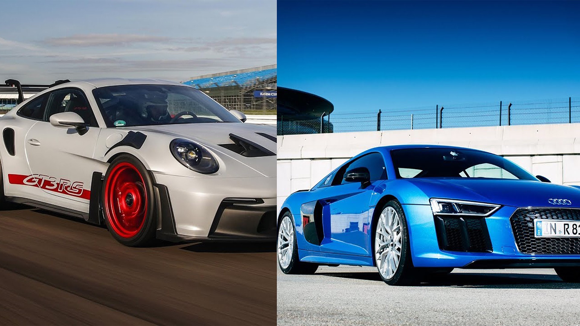 Porsche 911 GT3 RS vs Audi R8 V10