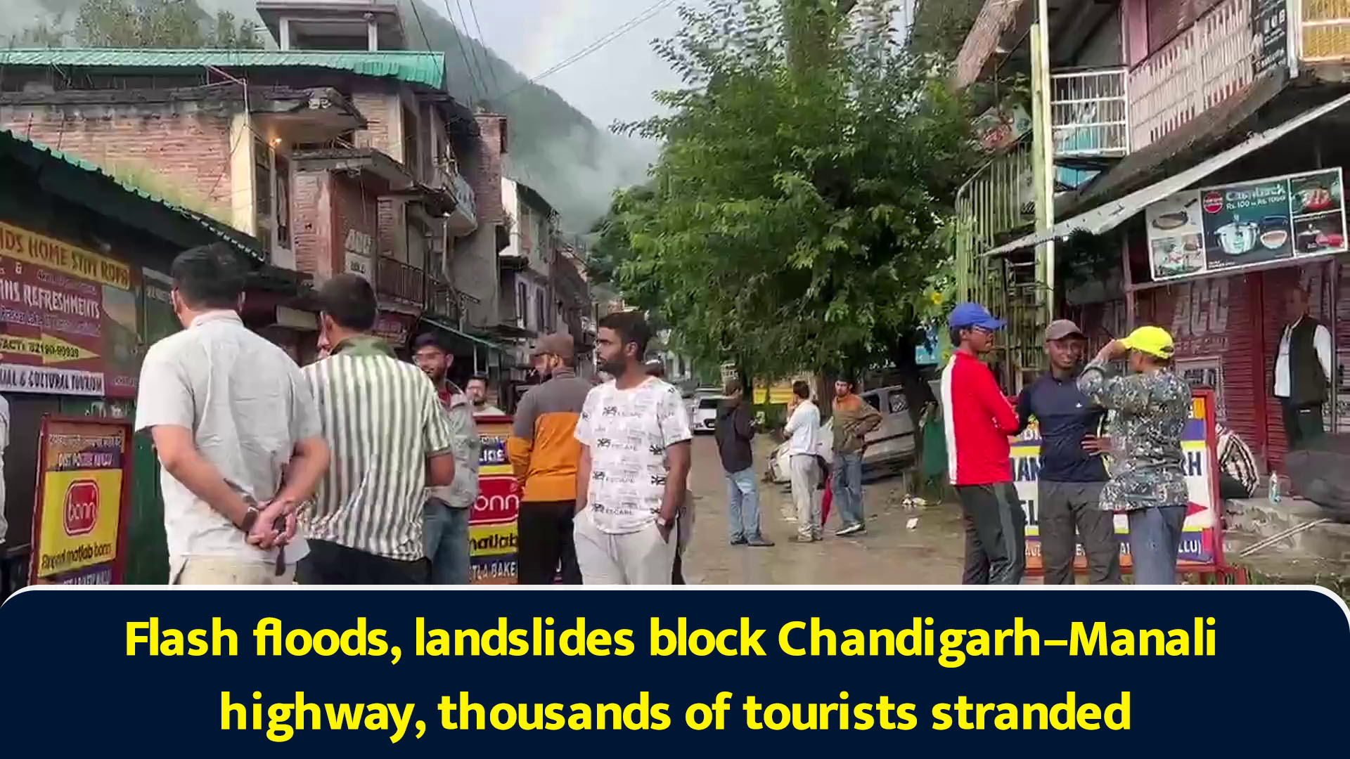 Flash floods, landslides block Chandigarh–Manali highway, thousands of ...