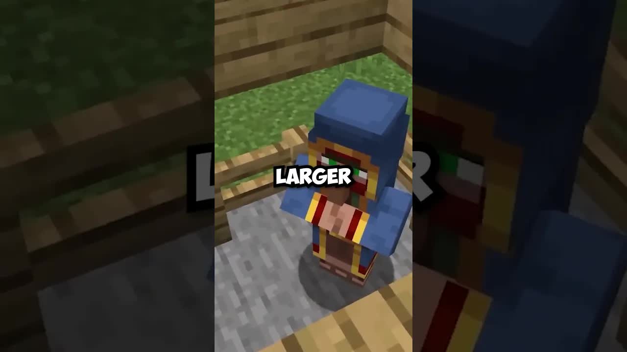 Minecraft mob magnifying glass illusion trick