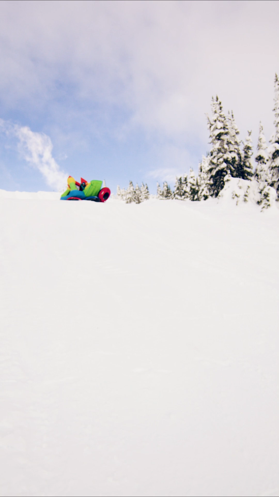 Bouncy House vs Mountain Challenge