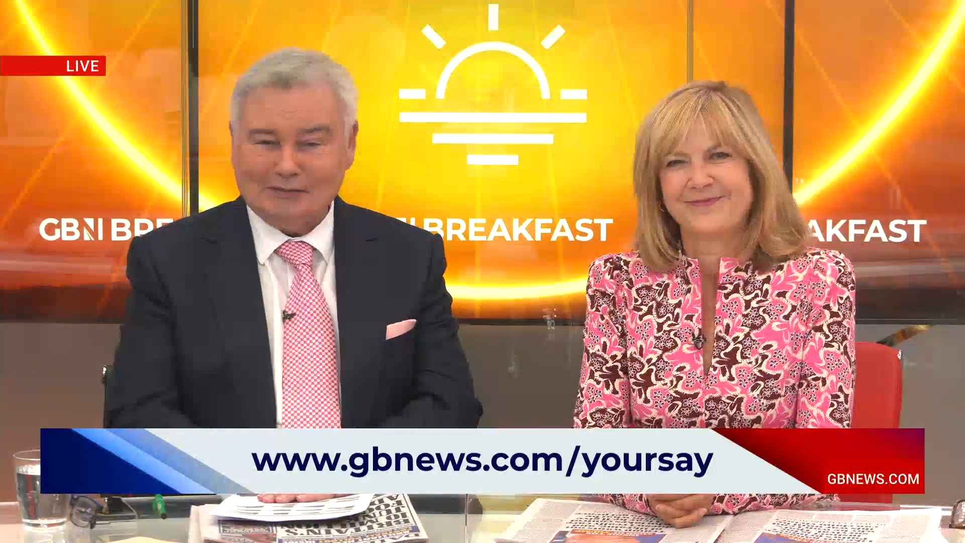 Penny Smith reunites with Eamonn Holmes for GB News Breakfast special ...