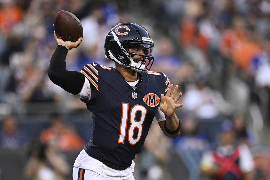 Caleb Williams looks sharp in Ben Johnson's offense as Bears rout Bills ...