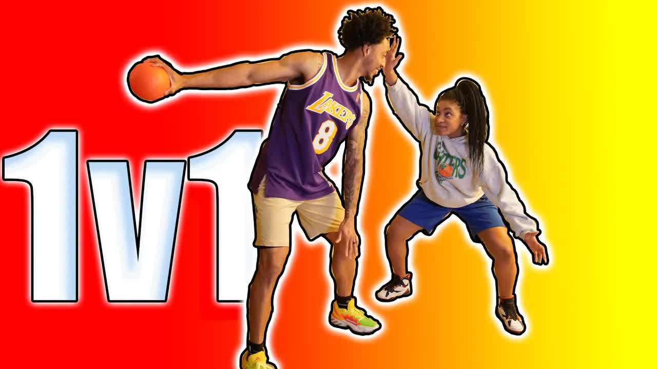 MY WIFE DUNKED ON ME!!! 1V1 Husband vs Wife Mini Hoop Edition.