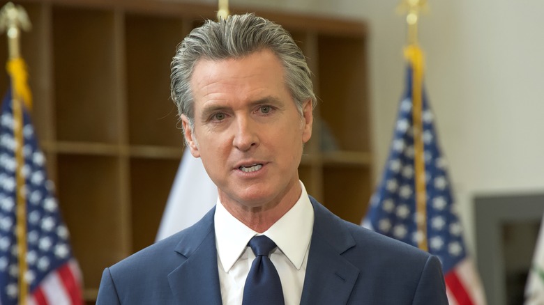 Gavin Newsom Is Unrecognizable Without Gray Hair In Throwback Pic
