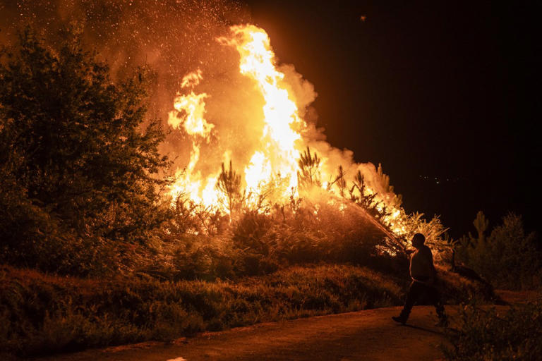 Spain deploys military to battle 20 major wildfires across country as ...