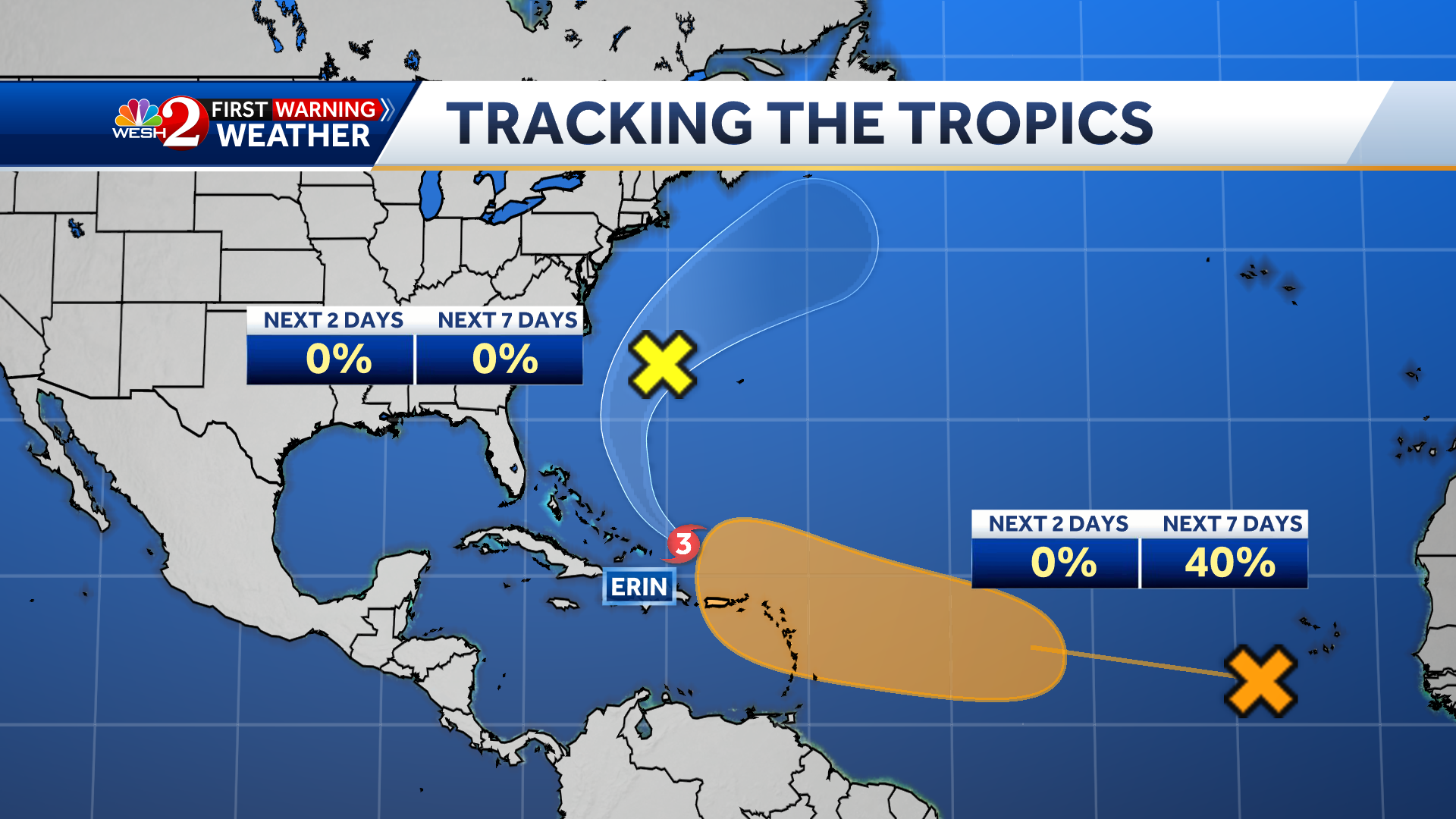 National Hurricane Center tracking 2 new areas of interest as Hurricane ...