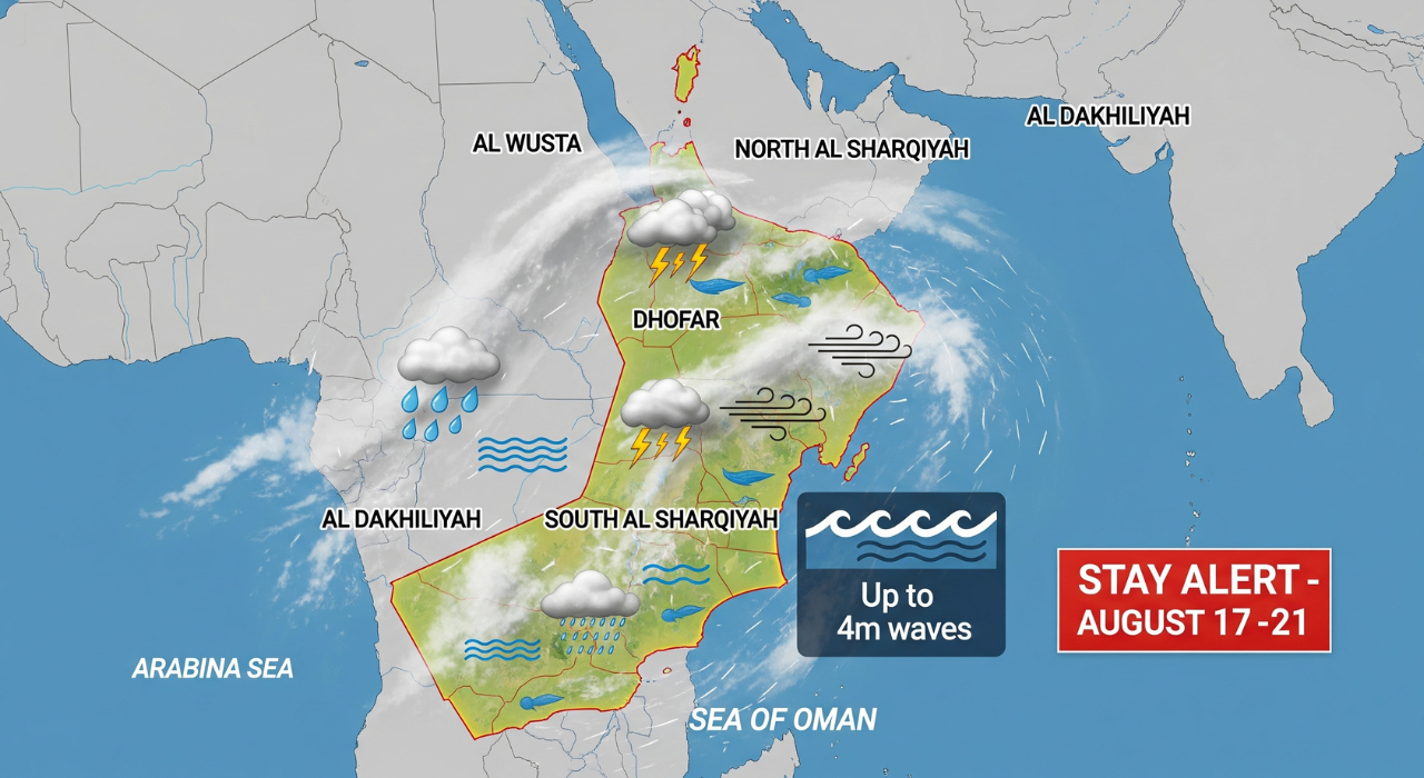 Weather alert: Oman braces for 5 days of rain, thunderstorms and rough seas