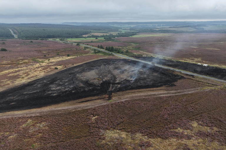 LANGDALE MOOR FIRE: Firefighters remain at scene as video released ...