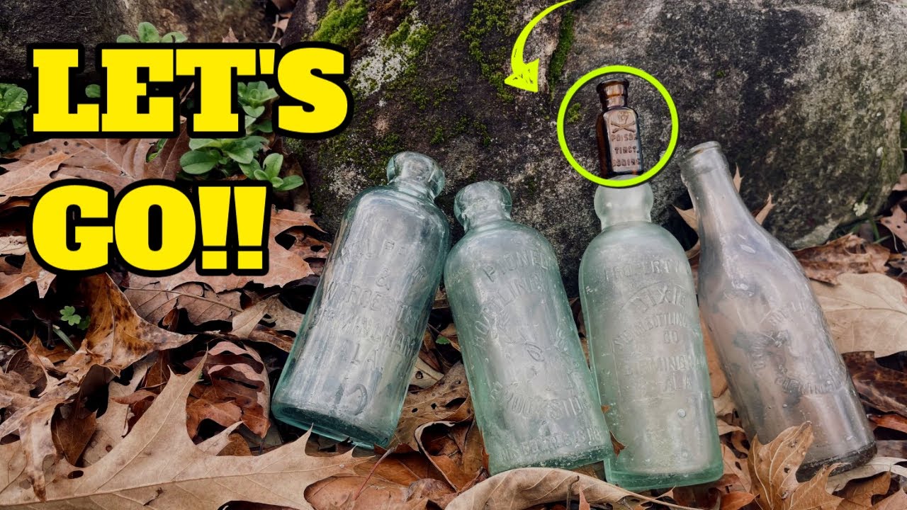 Amazing Antique Bottle Discoveries Made While Mudlarking