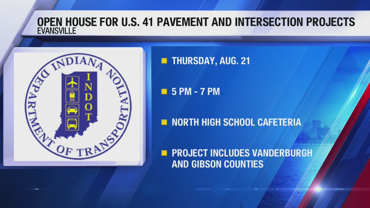 Open house for U.S. 41 pavement, intersection projects