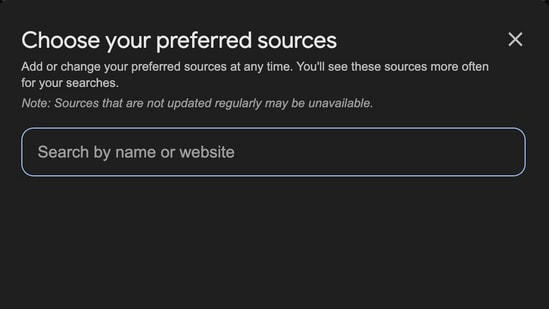 Google Search Preferred Sources feature explained: What is it and how ...