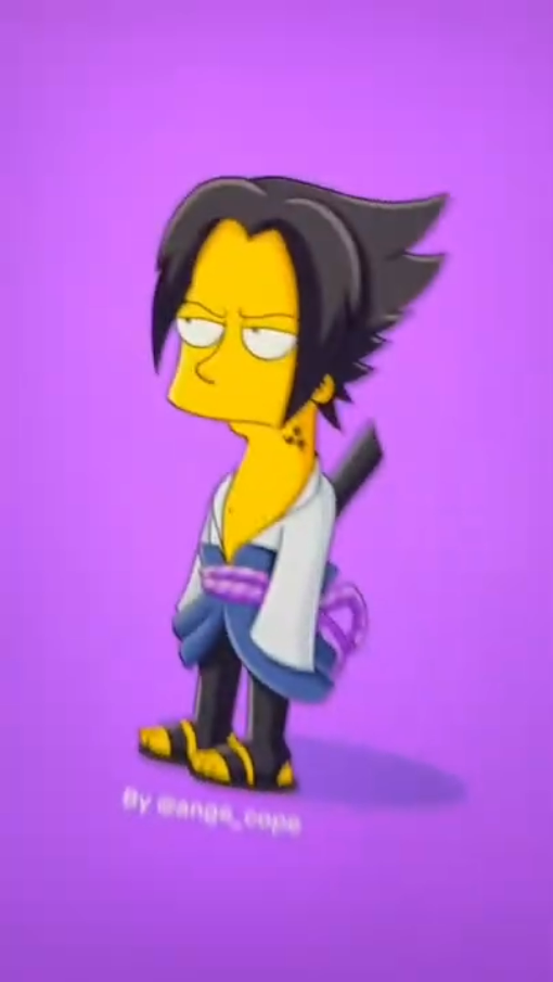 My Best Bart Simpson Transformation Yet — Sasuke from Naruto