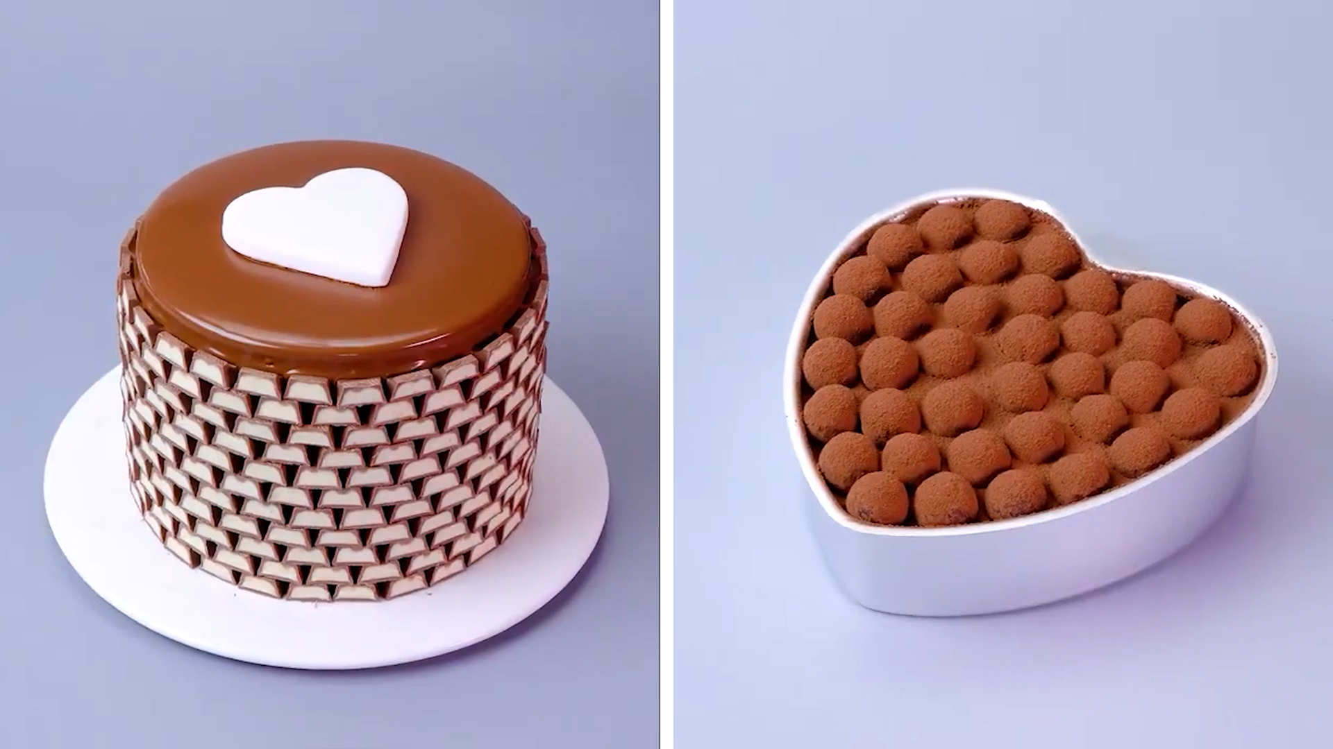 How to Make Chocolate Heart Cake and Cocoa Truffle Dessert