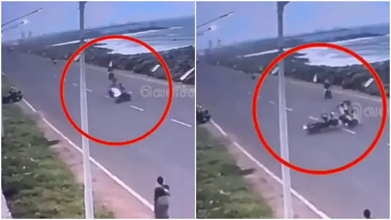Chennai Accident Video: Scooty Rider Takes Sudden U-Turn, Bike Coming ...