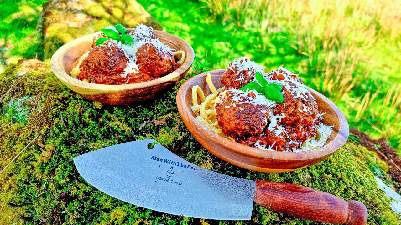 One Man. One Fire. The Ultimate Meatball Pasta in Nature