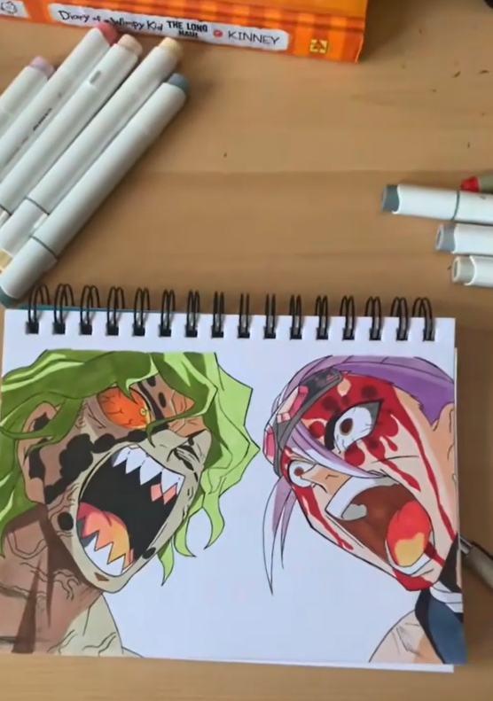 Tengen vs Gyutaro Demon Slayer Coloring the Sketch