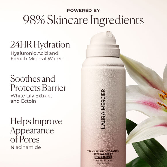 Laura Mercier's setting spray hailed as heatwave hero