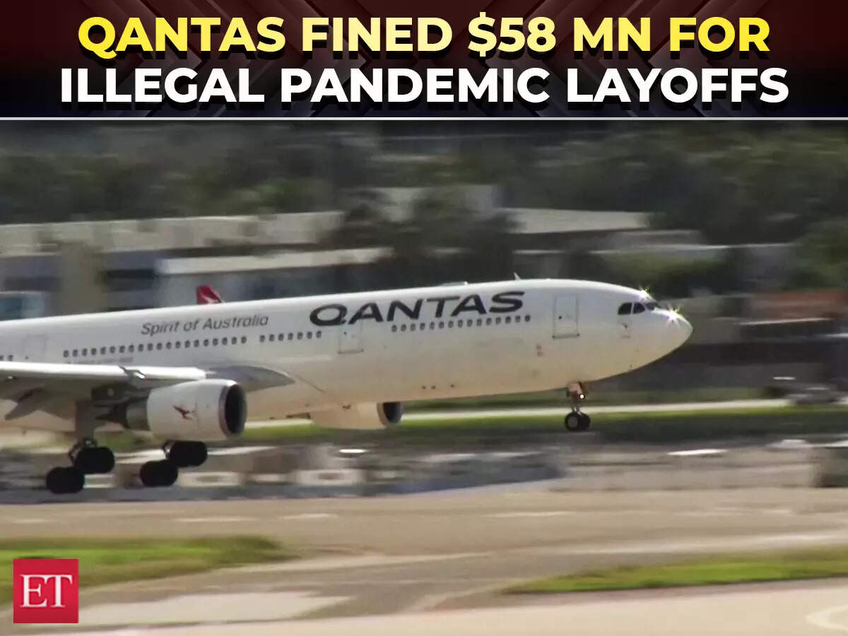 Qantas Airways fined $58 million over illegally sacking over 1,800 ...