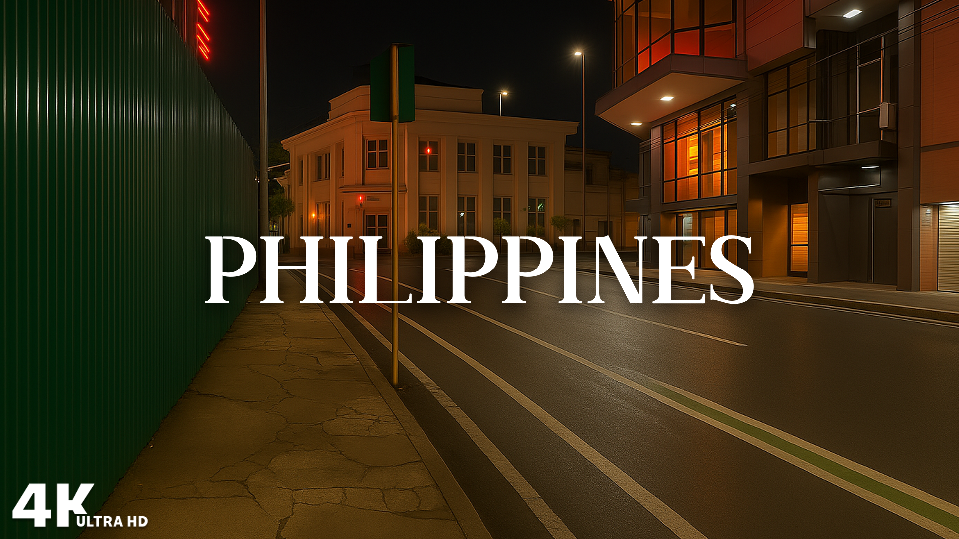 Philippines – Night in Baguio City (4K)