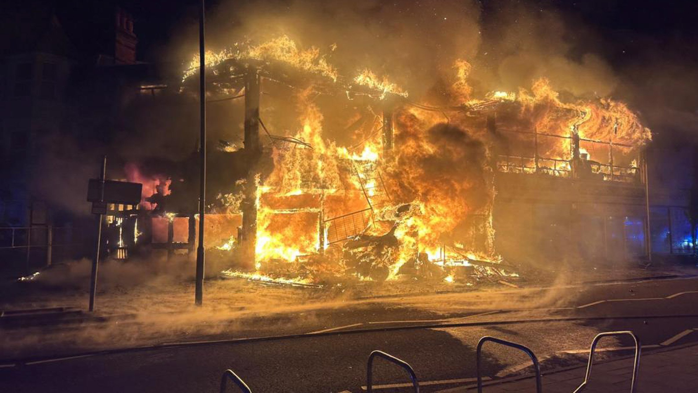 Clacton fire forces families to flee to Premier Inn