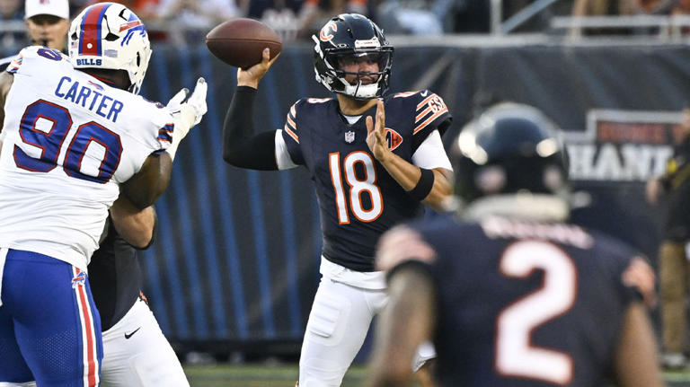 Fans erupt after Caleb Williams’ 36-yard TD to end Bears’ drive vs. Bills