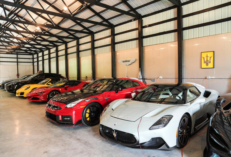 This Kentucky farm is home to fast horses and faster cars. Step inside ...
