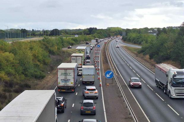 Pictures show 'drooping barrier' which caused A12 closures near Colchester