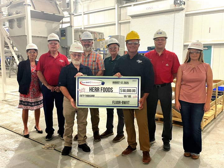 Herr’s Foods gets $50K grant to expand Jackson County factory