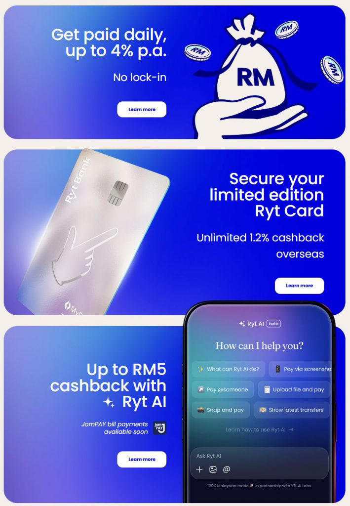 Ryt Bank Promo: 4% p.a. interest rate and unlimited 1.2% cashback for ...