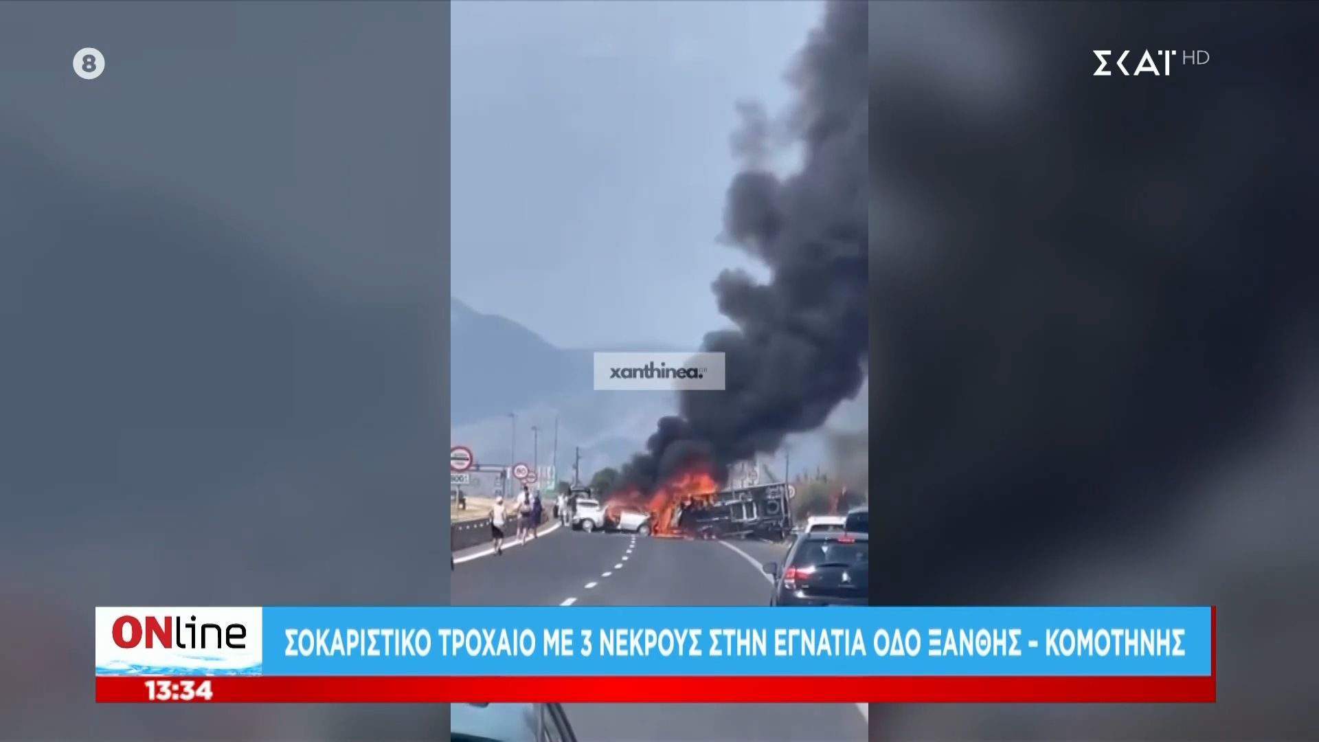 Σοκαριστικό τροχαίο με 3 νεκρούς στην Εγνατία οδό Ξάνθης – Θεσσαλονίκης