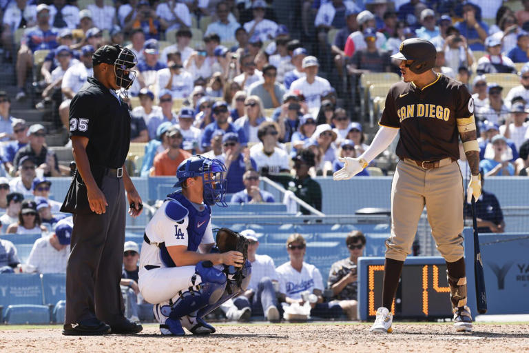 Plaschke: Sweep Diego! Dodgers dominate stumbling Padres and prove they ...
