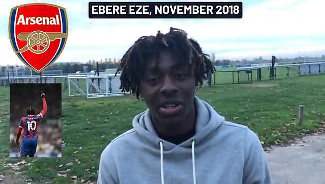 Eberechi Eze laughs off joining Tottenham in unseen footage as he ...