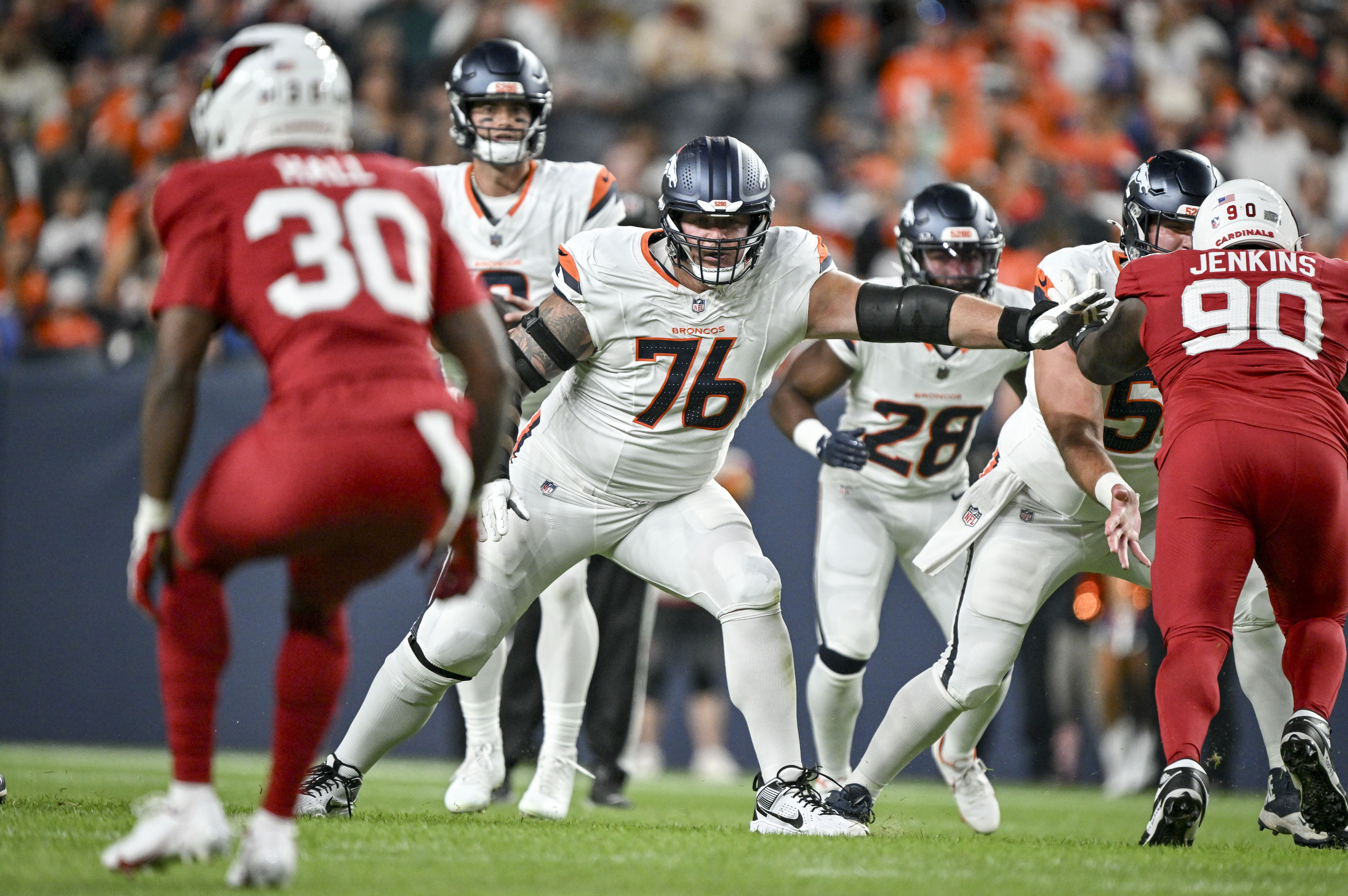 Broncos’ offensive line faces depth test with loss of Nick Gargiulo