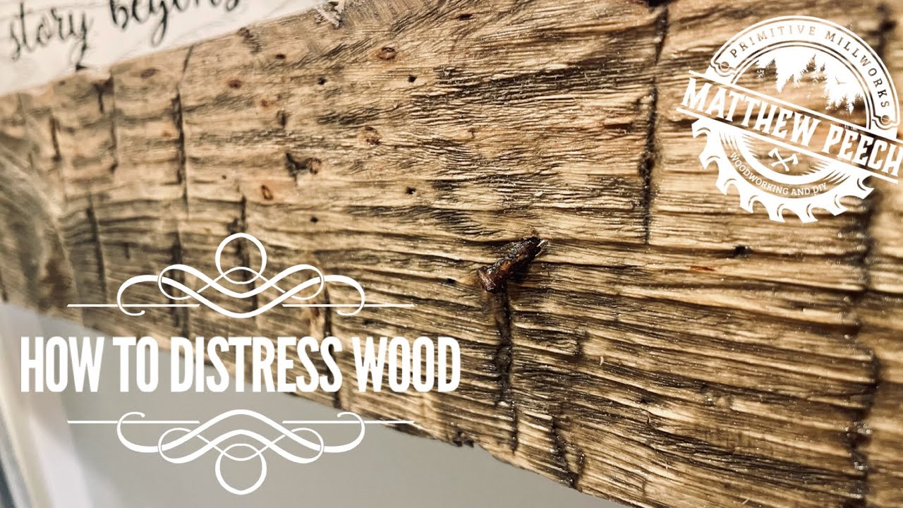 How to Distress Wood! Make New Wood Look Old