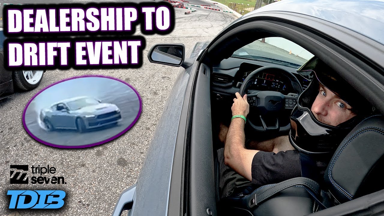 Testing drift mode in S650 Mustang GT Dark Horse car